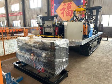 mobile gutter machine for greenhouse gutter use for strawberry
